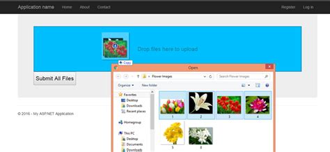 ASP NET MVC Drag And Drop Multiple Image Upload Using DropZone