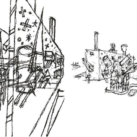 The Sketch Presents A Floating And Interweaving Volume Of Fragments As Download Scientific