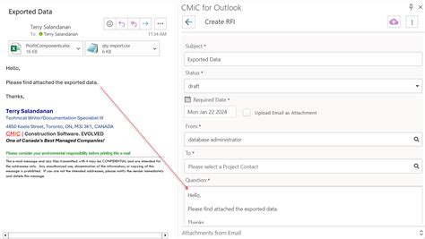 Enterprise Content Management CMiC For Outlook Add In