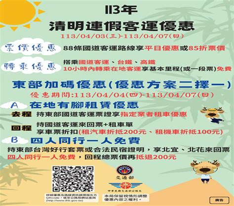 清明節疏運措施協助旅客安全返鄉 利用公共運輸避免交通壅塞