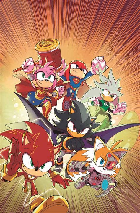 First Look At Dc X Sonic The Hedgehog Revealed Sonic Teams Up With The