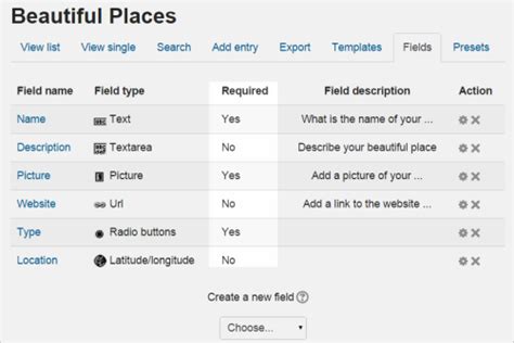 Building Database Moodledocs