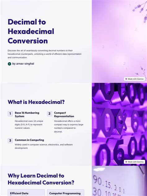 Decimal To Hexadecimal Conversion Pdf Arithmetic Computing Decimal To Hexadecimal Conversion Pdf Arithmetic Computing