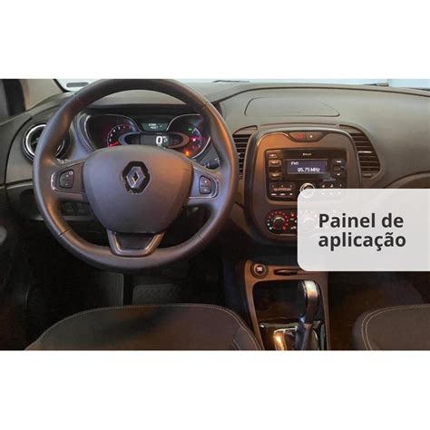 Moldura 9 Pol Renault Captur Black Piano Padrão Chinês