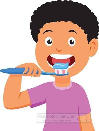 Boy Brush Teeth Clip Art Brushing Teeth Clipart Boys Bathroom