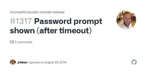 Password Prompt Shown After Timeout · Issue 1317 · Microsoftvscode