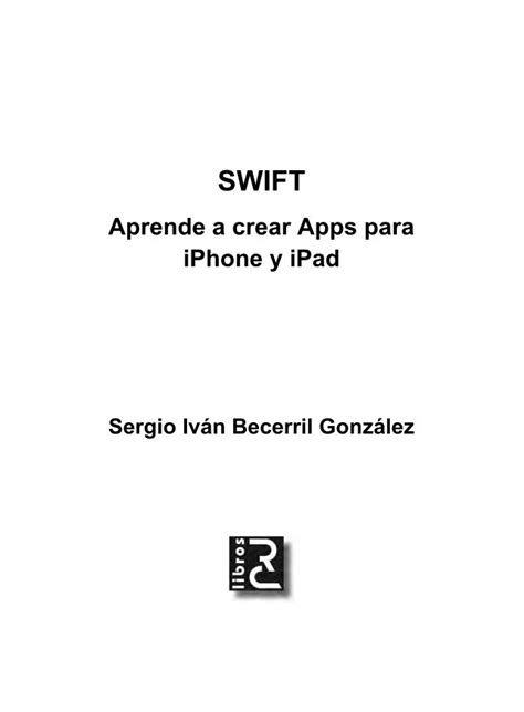 pdf de programación swift aprende a crear apps para iphone y ipad