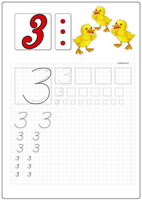 Прописи с цифрой 3 Matematica Infanzia Scuola