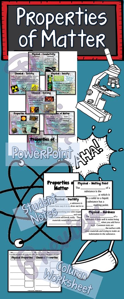 Properties Of Matter PowerPoint W Guided Notes Science Lessons Matter Science Secondary Science