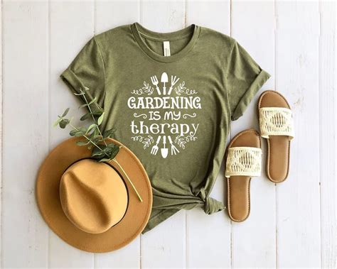 Gardening Is My Therapy Shirt Gardener Shirt Plant Lover Shirt