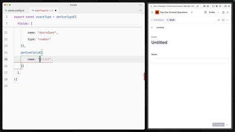 Creating A Schema Day One Content Operations Sanity Learn