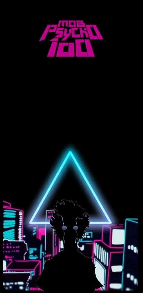 Neon Cityscape Vibrance Mob Psycho 100 Wallpaper Background Free