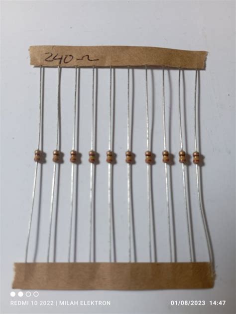 10pcs Resistor 240 Ohm 1 8watt Lazada Indonesia