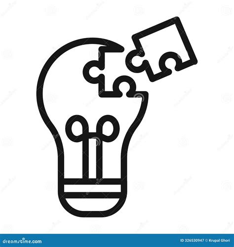 Problem Solving Skills Icon Black Line Art Vector Stock Vector Illustration Of Management
