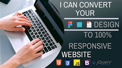 Convert Xd Psd Figma To Html Css Js Fully Responsive By