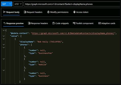 Property Phones Of Orgcontact Missing On Graphapi Delta Request