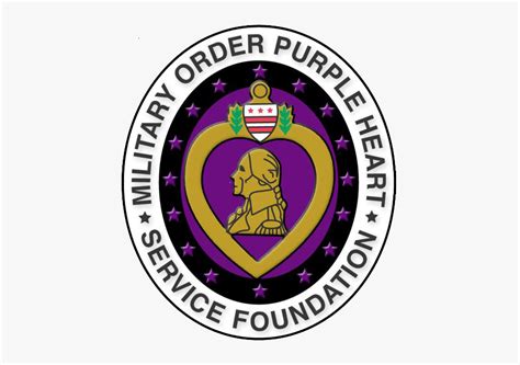 Military Order Of Purple Heart Logo Emblem Hd Png Download Kindpng