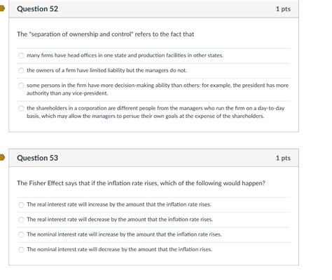 Solved Question 56 1 Pts The Production Function Shows The