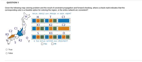 Solved Given The Following Map Coloring Problem And The