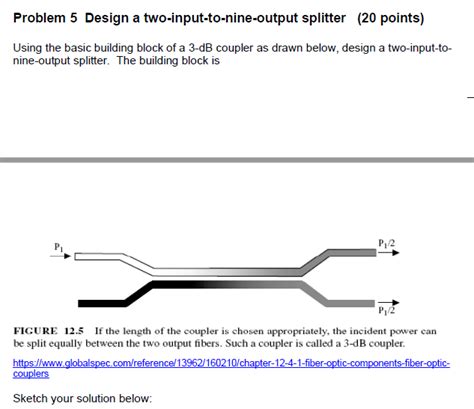 Solved Problem Design A Two Input To Nine Output Splitter Chegg Com