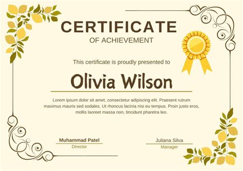Page 6 Free Simple Certificate Templates To Edit And Print Canva