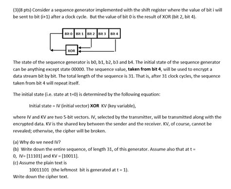 38 Pts Consider A Sequence Generator Implemented