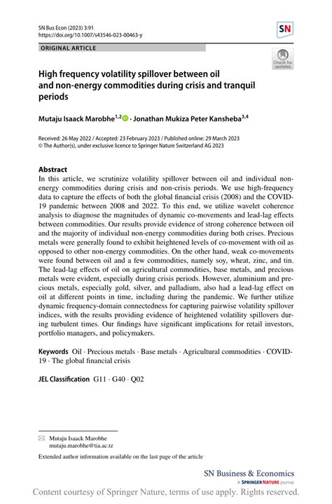 High Frequency Volatility Spillover Between Oil And Non Energy Commodities During Crisis And