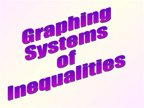 Linear Inequalities In One Variable Pptx
