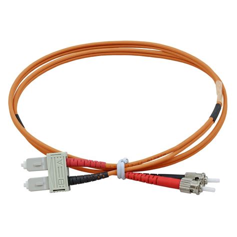 ST SC Multimode Duplex Fibre Patch Leads