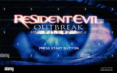 Resident Evil Outbreak File 2 Sony Playstation 2 Ps2 Editorial Use