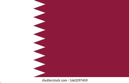 Qatar Flag Vector Image Icon Stock Vector Royalty Free 1663297459