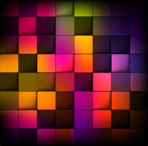 Abstract Background With Colorful Squares Free Vector Download Freeimages