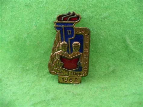 Ddr Junge Pioniere Abzeichen Jp 1968 Für Gute Arbeit In Der Schule Eur