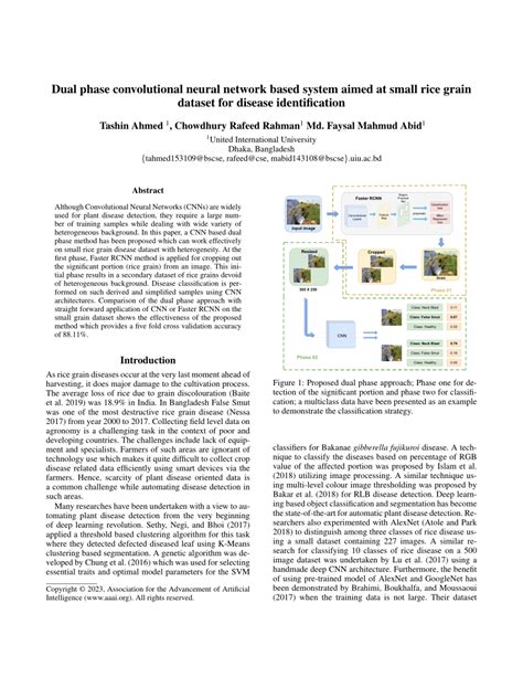 Pdf Dual Phase Convolutional Neural Network Based System Aimed At Small Rice Grain Dataset For