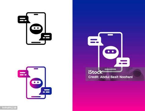 챗봇 대화형 봇 Ai 챗봇 로봇 채팅 챗봇 어시스턴트 자동 채팅 대화형 인터페이스 가상 어시스턴트 그라디언트 스타일 벡터 아이콘