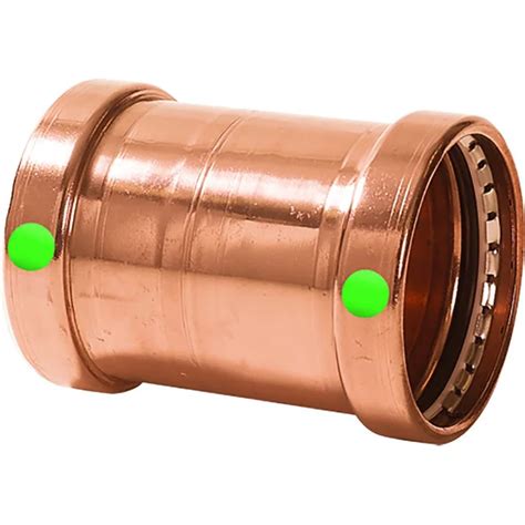 Viega Propress 2 1 2″ Copper Coupling W O Stop Double Press
