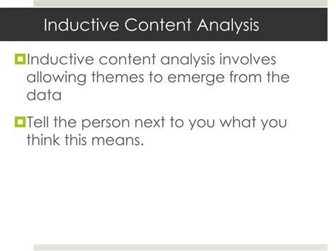 Ppt Inductive Content Analysis Powerpoint Presentation Free Download