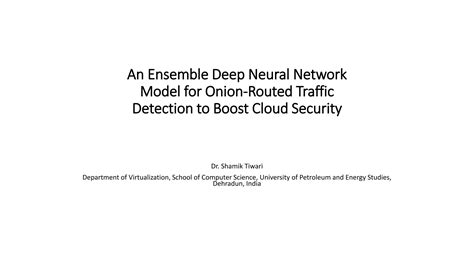 An Ensemble Deep Neural Network Ppt