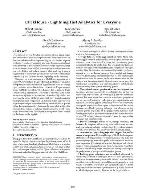 Click House Pdf Database Index Databases