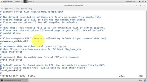 Vsftpd Configuration Youtube