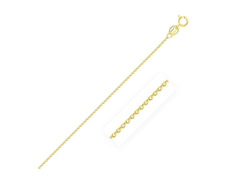 Diamond Cut Rolo Chain In 14k Yellow Gold 08 Mm Richard Cannon Jewelry