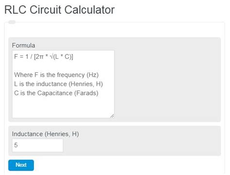 Rlc Circuit Calculator Solve For Frequency Calculator Academy