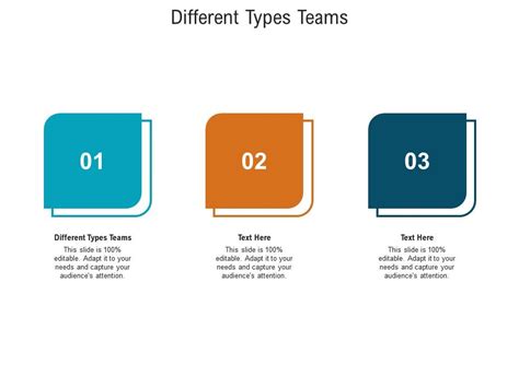 Different Types Teams Ppt Powerpoint Presentation Infographics Design Ideas Cpb Presentation