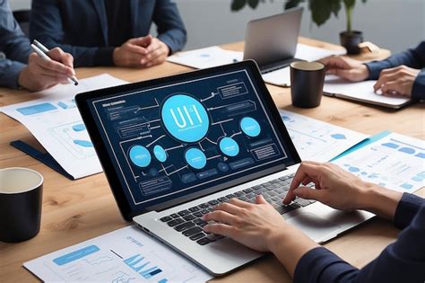 Premium Ai Image Ux Ui Flowchart Application Development Prototype