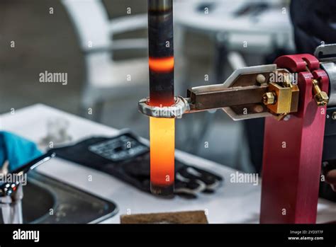 Induction Hardening Type Of Surface Hardening Metal Part Is Induction Heated And Then Quenched