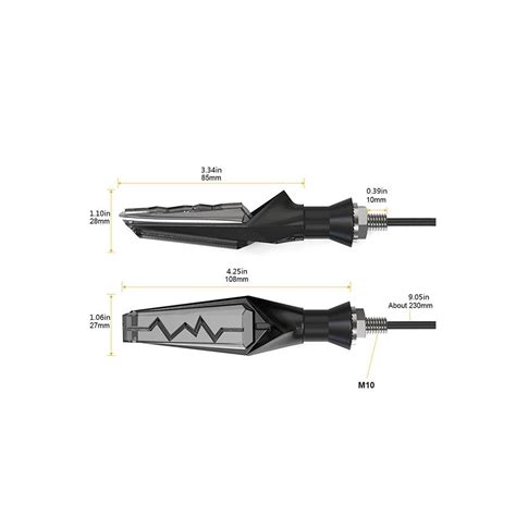 Motorbike Ecg4 0 Scrolling Led Indicators Brake Lights Sequential France Xenon