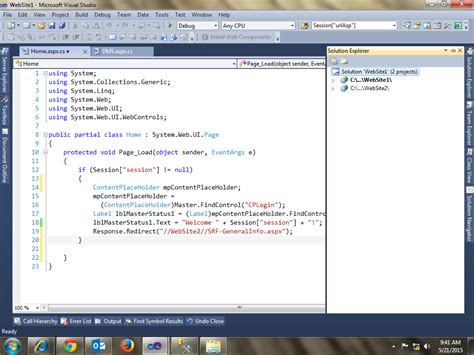 C How To Integrate Two Different Website Projects Under One Solution