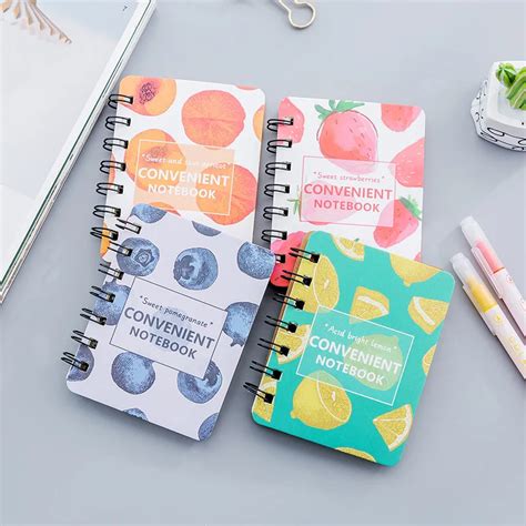 Sweet Fruits Cute Mini Diary Small Notebook Hand Memo Pocket Freenote