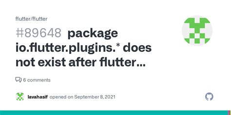 Package Ioflutterplugins Does Not Exist After Flutter Clean And Build · Issue 89648