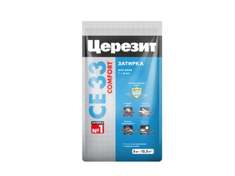 Затирка Церезит (Ceresit) СЕ33 (белая №01) 2-5 мм, 5 кг (1 кор=4 шт ...
